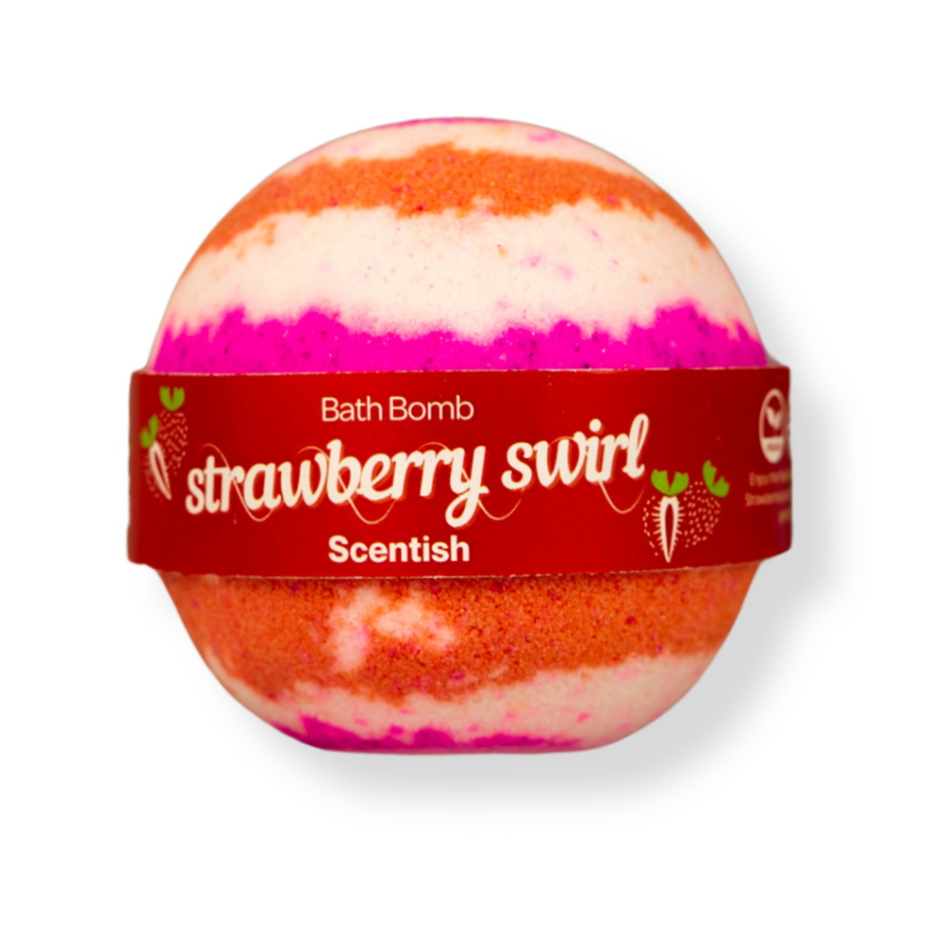 Strawberry Splash Bath Bomb | Handmade Bath Bombs – Scentish