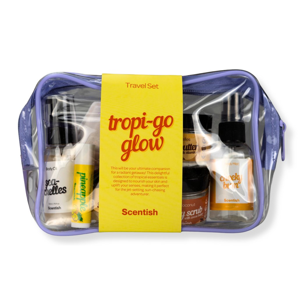 Tropi-Go Glow Travel Set | Bath & Body Gifts – Scentish